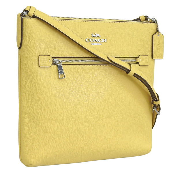 コーチ バッグ レディース ショルダーバッグ アウトレット レザー イエロー ローワン ローアン LTH ROWAN FILE BAG C1556SVS9V COACH 母の日　土日祝も毎日発送します