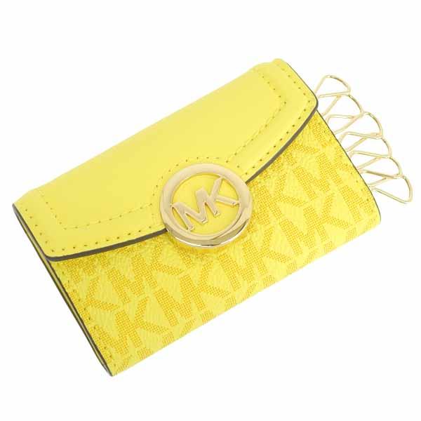 マイケルコース MICHAEL KORS ショップ袋付き  6連キーケース 鍵入れ イエロー系 レディース d35s0gftp5b-sunmlt 母の日　土日祝も毎日発送します