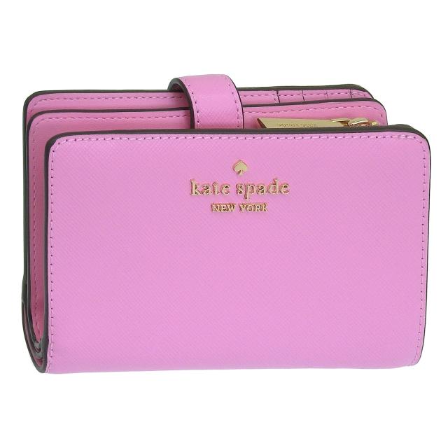 ケイトスペード 財布 レディース 二つ折り財布 アウトレット レザー ピンク マディソン ミディアムコンパクトバイフォールドウォレット MADISON SAFFIANO LEATHER MEDIU KC580-655 KATE SPADE