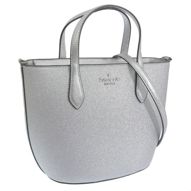 ケイトスペード バッグ レディース ショルダーバッグ トートバッグ アウトレット 2WAY シルバー グリマー グリッターミックスド マテリアル サッチェル glimmer glitter mixed m Satchel KE460-020 KATE SPADE