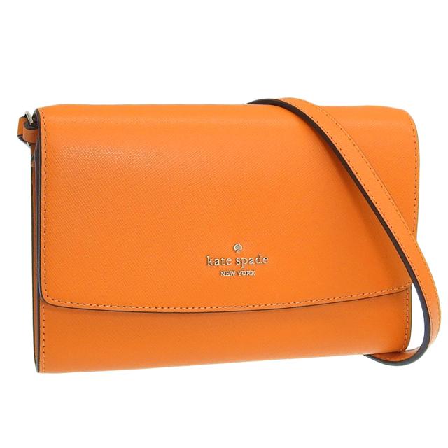 ケイトスペード バッグ レディース ショルダーバッグ アウトレット レザー オレンジ ペリー PERRY SAFFIANO LEATHER WALLET KG029-800 KATE SPADE