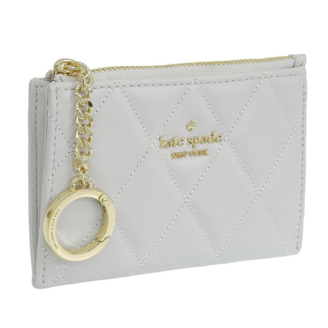 ケイトスペード カードケース パスケース 定期入れ ケース 小銭入れ レディース アウトレット レザー グレー キャリー carey sm card hldr KG426-020 KATE SPADE