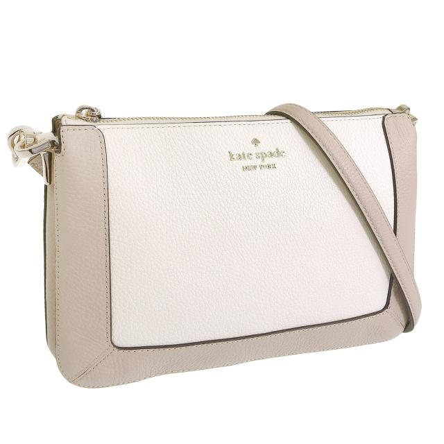 ケイトスペード バッグ レディース ショルダーバッグ アウトレット レザー ベージュマルチ レナ カラーブロック ダブルコンパートメント クロスボディ lena colorblock pebb dbl comp cb KH444-250 KATE SPADE