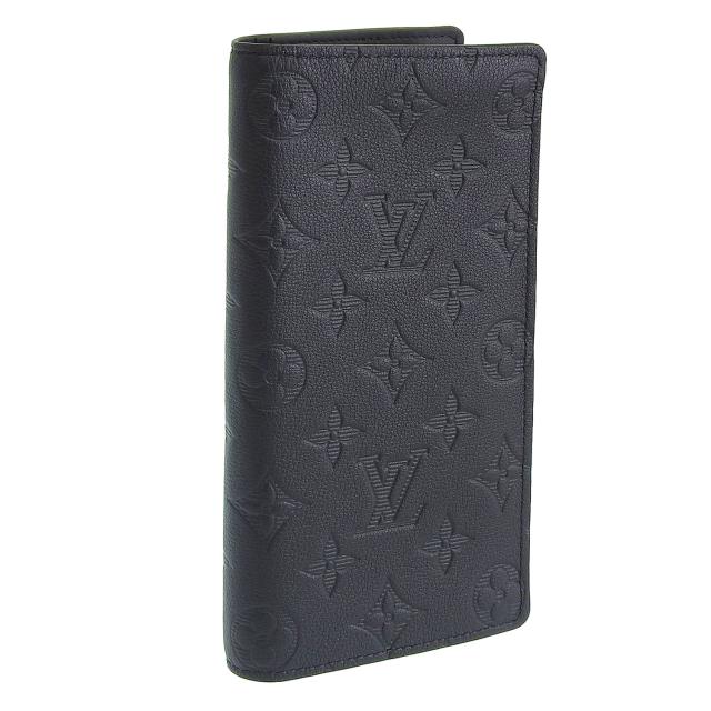 ルイヴィトン 財布 メンズ 長財布 モノグラム シャドウ ブラック ポルトフォイユ・ブラザ M62900 LOUIS VUITTON