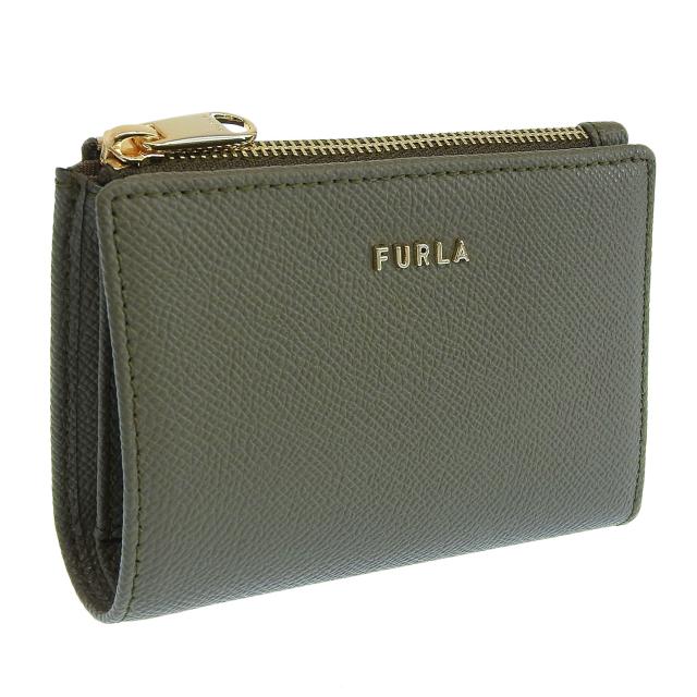 フルラ 財布 レディース 二つ折り財布 アウトレット レザー カーキグレー FURLA CLASSIC S BI-FOLD W ZIP VITELLO ANDROMEDA PCK5CL0BX03062810S