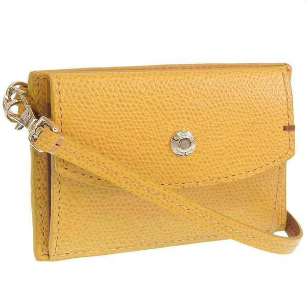 ポールスミス 小物 メンズ レディース カードケース アウトレット レザー イエロー PSMC0223 PAUL SMITH 母の日　土日祝も毎日発送します