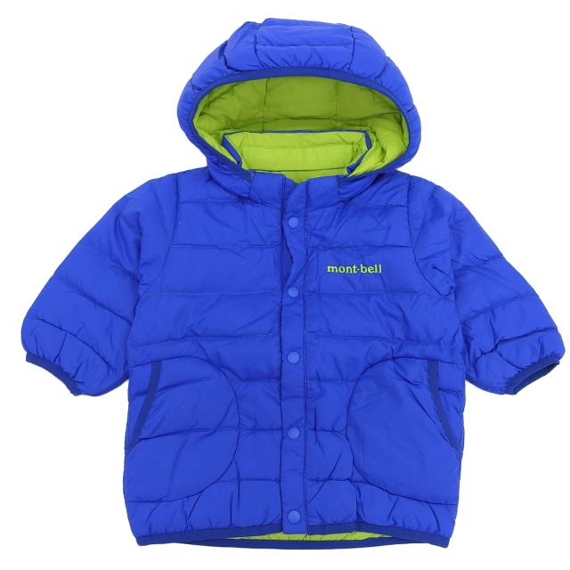 モンベル ネージュダウン パーカ Baby's 90サイズ ナイロン ブルー ダウンジャケット リバーシブル 子供 キッズ ベビー R901101649BL mont-bell