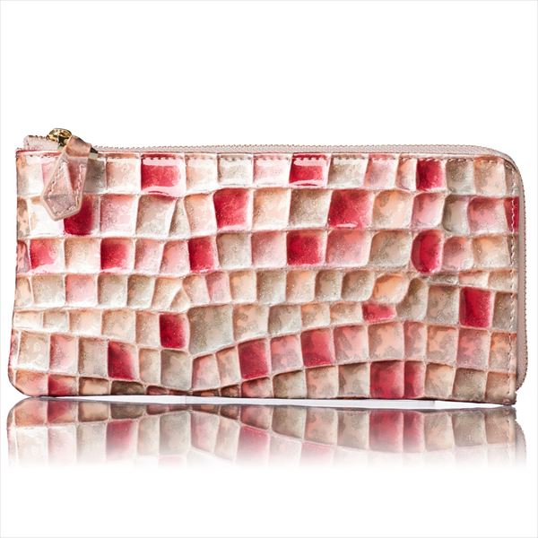 リンレ RINRE 財布 （ピンク） 長財布 レディース ステンドグラス 大