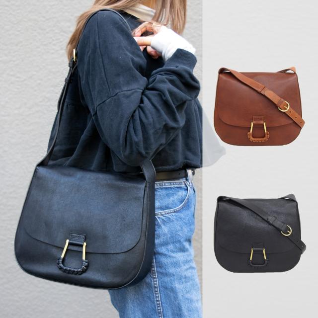 イルビゾンテ バッグ レディース ショルダーバッグ レザー BSH174PO0001BK198B IL BISONTE 母の日　土日祝も毎日発送します