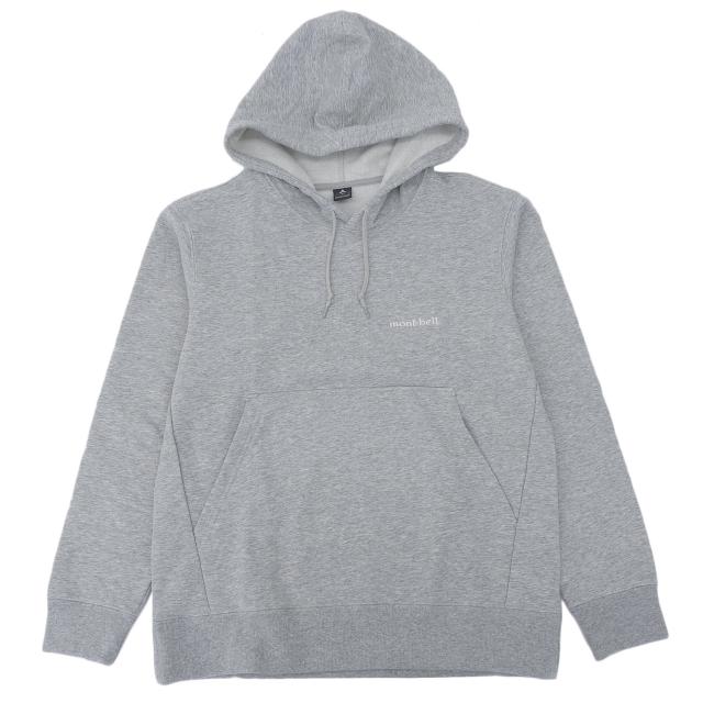 モンベル パーカー フーディ メンズ レディース コットン カンガルーポケット UVカット S ライトグレー COTTON HOODIE RS2104648HGY mont-bell