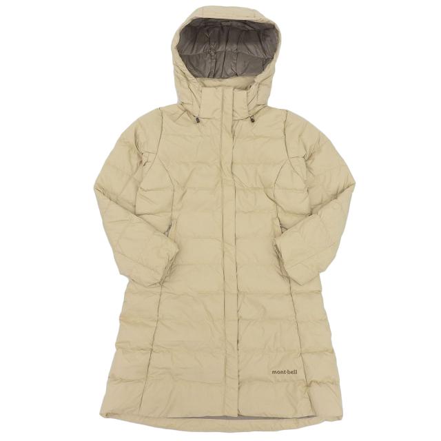 モンベル トラベルダウンロングコート レディース ダウンコート ダウンジャケット XLサイズ タン RXL1101550LTKH mont-bell