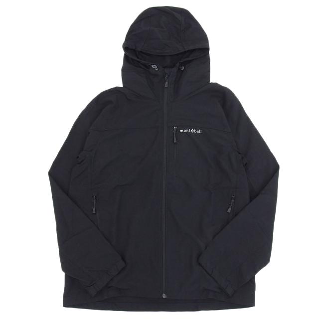 モンベル O.D.パーカ メンズ パーカー ウインドブレーカー ジャケット XL ナイロン ブラック O.D.Hooded Jacket Men's RXL1103320BK MONTBELL