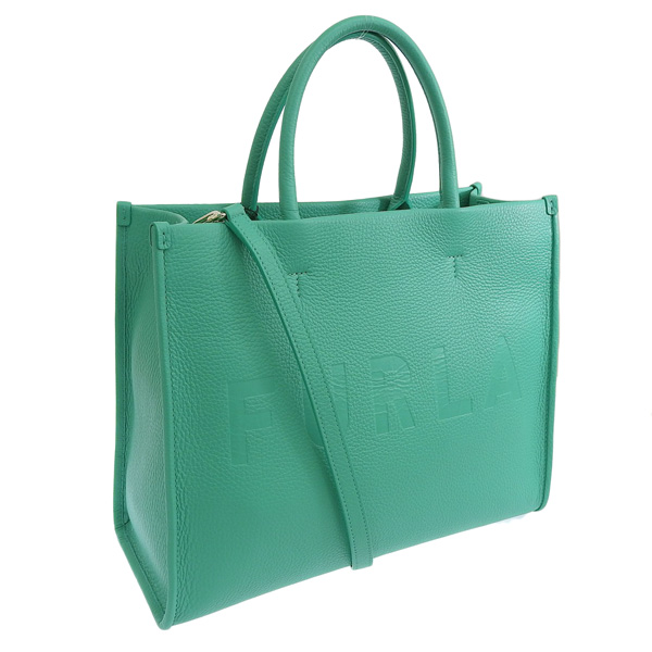 フルラ バッグ レディース トートバッグ 2WAYバッグ ショルダーバッグ レザー グリーン WONDERFURLA M TOTE WB00842BX1442EME00 FURLA 母の日　土日祝も毎日発送します