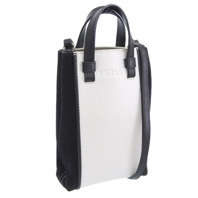 フルラ バッグ レディース ショルダーバッグ アウトレット レザー ホワイト×ブラック ミアステラ FURLA MIASTELLA CROSSBODY MINI BAG WE00289BX04581843S