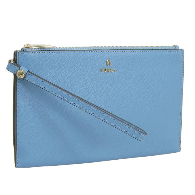 フルラ ポーチ レディース アウトレット レザー ブルー カメリア FURLA CAMELIA ENVELOPE S WE00451ARE0002254S