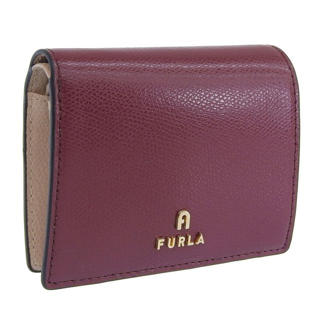 フルラ 財布 レディース 二つ折り財布 アウトレット レザー レッド×ベージュ カメリア FURLA CAMELIA S COMPACT WALLET BIFOLD COIN WP00304ARE0003574S