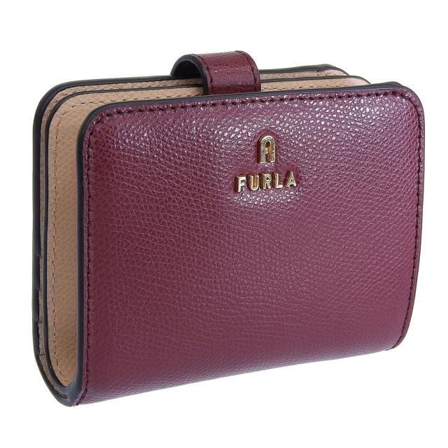 フルラ 財布 レディース 二つ折り財布 アウトレット レザー レッド×ベージュ カメリア FURLA CAMELIA S COMPACT WALLET WP00315ARE0003574S