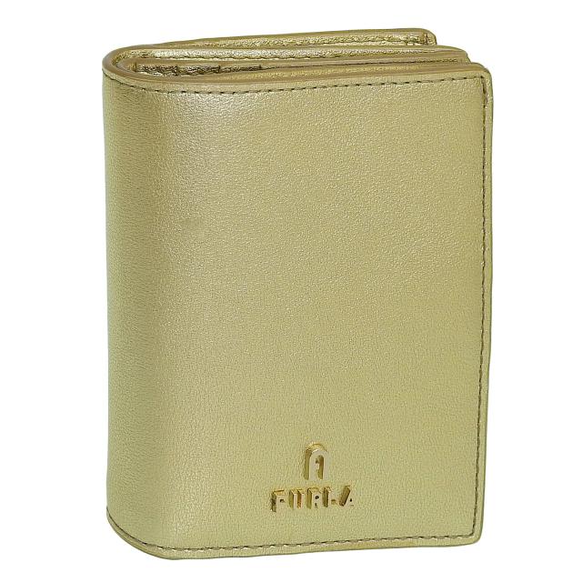 フルラ 財布 レディース 二つ折り財布 アウトレット レザー ゴールド カメリア FURLA CAMELIA S COMPACT WALLET WP00389BX2658CGD00