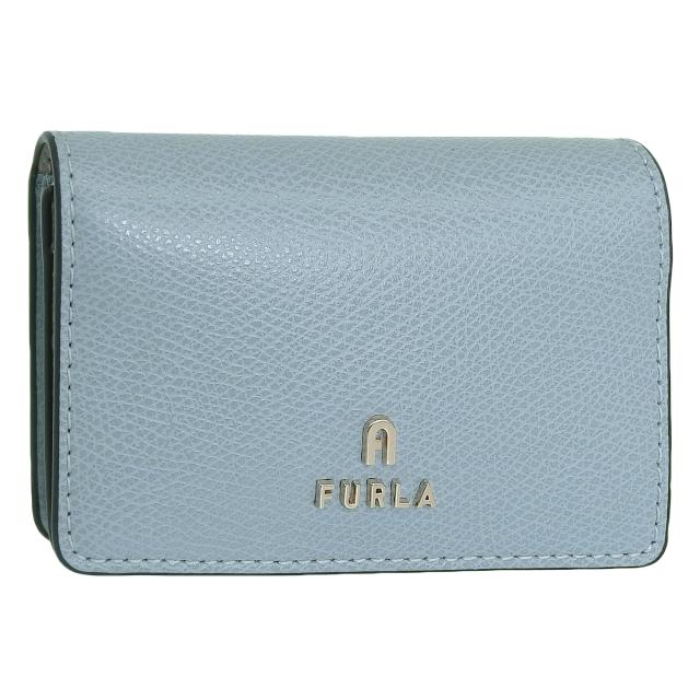 フルラ 名刺入れ レディース カードケース レザー ブルー×ベージュ カメリア FURLA CAMELIA BUSINESS CARD CASE WP00408ARE0003593S