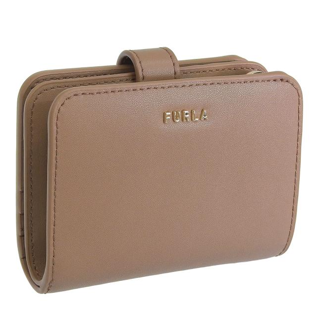 フルラ 財布 レディース 二つ折り財布 アウトレット レザー ダークベージュ CLASSIC COMPACT S WALLET WP00443BX3104YU500