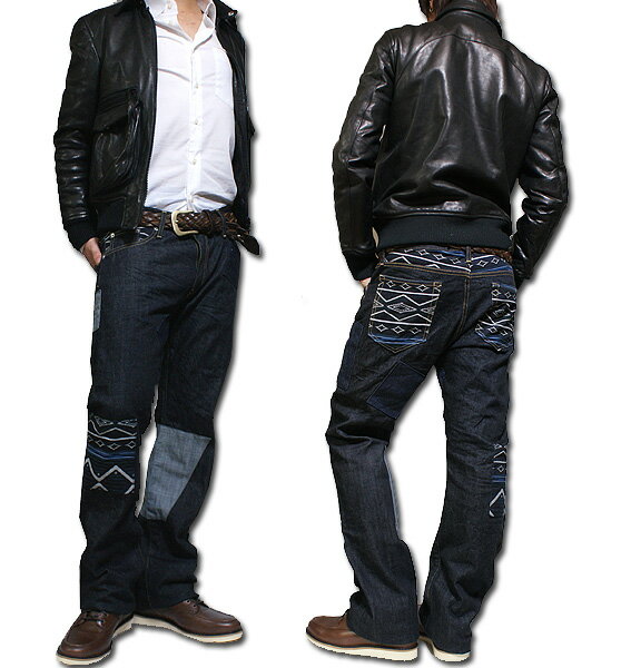 earthly chord Denim Rag Pants Boot Cut #EC0224アースリーコード デニム ラグジーンズ ブーツカット 送料無料