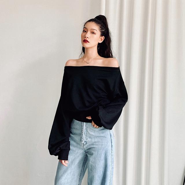 トップス 袖あり 長袖 かわいい 大人可愛い きれいめ シンプル カジュアル 大人 上品 おしゃれ お洒落 かっこいい こなれ感 ラフ メンズライク マニッシュ ボーイッシュ スポーティー ラブリー キュート 個性的 クール 主役級 存在感 とろみ感 抜け感 春 秋 冬 レディース