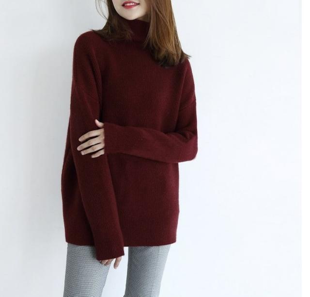 トップス セーター 袖あり 長袖 ハイネック タートルネック ケーブルニット リブニット ニット かわいい 大人可愛い きれいめ シンプル カジュアル 大人 上品 おしゃれ 大人女子 こなれ感 ラフ キュート ガーリー ルーズ モード系 エレガント 無地 秋 冬 10代 20代 30代