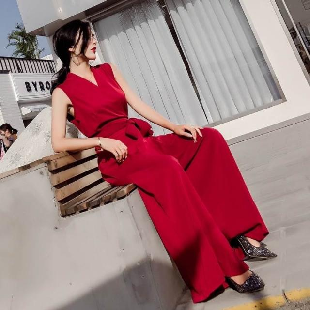 オールインワン ジャンプスーツ ドレス セットアップ ワイドパンツ