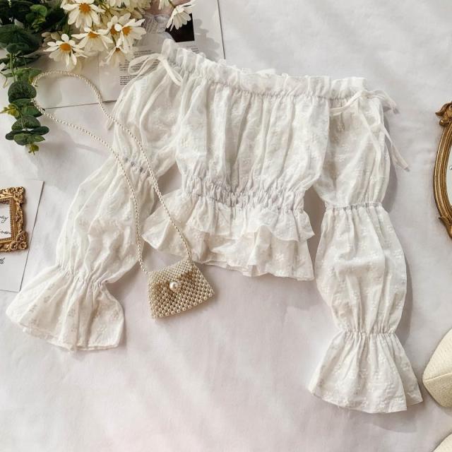 ふんわりトップス シャツ ブラウス ミニ丈 袖あり 長袖 襟なし フレア セミフレア チュール シフォン かわいい 大人可愛い きれいめ シンプル カジュアル 大人 上品 おしゃれ お洒落 かっこいい 大人可愛い 大人女子 こなれ感 ラフ ラブリー キュート 個性的 主役級 存在感