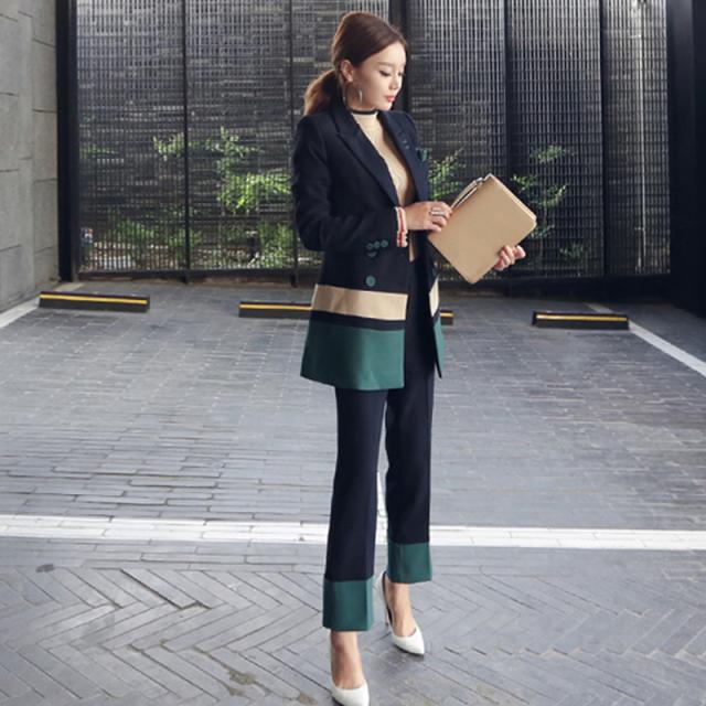 セットアップ スーツ風 ボトムス パンツ ジャケット 上着 スーツ 袖あり 細身 ストレート かわいい 大人可愛い きれいめ 大人 上品 おしゃれ お洒落 レトロ 大人可愛い 大人女子 こなれ感 ラブリー キュート ガーリー 個性的 クール 主役級 存在感 フォーマル とろみ感 抜け感