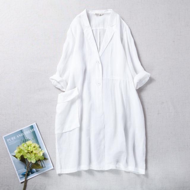 リネン ロング カーディガン コート アウター ロングコート チェスターコート ロング丈 袖あり ドロップショルダー 襟付き Aライン リボン ポケット 前開き かわいい 大人可愛い きれいめ シンプル カジュアル 上品 おしゃれ こなれ感 ラフ ラブリー キュート 抜け感 無地 春