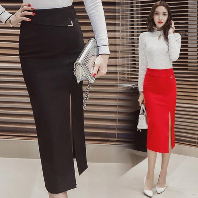 スカート ボトムス ペンシルスカート タイトスカート 膝丈 ひざ丈 タイト 細身 スリット バックスリット 伸縮性 かわいい 大人可愛い きれいめ シンプル カジュアル 大人 上品 おしゃれ 大人女子 個性的 クール モード系 セクシー エレガント モダン フォーマル 春 夏 秋 冬