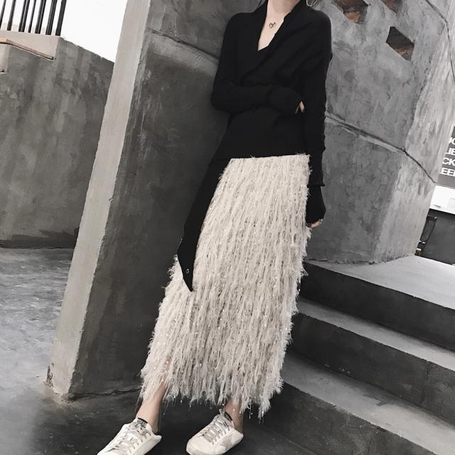 スカート ロングスカート タイトスカート ニットスカート ロング ロング丈 スリム タイト 細身 刺繍 チュール シフォン もこもこ モコモコ ふわふわ かわいい 大人可愛い きれいめ シンプル カジュアル 大人 上品 おしゃれ 大人女子 こなれ感 ラフ ラブリー キュート ガーリー