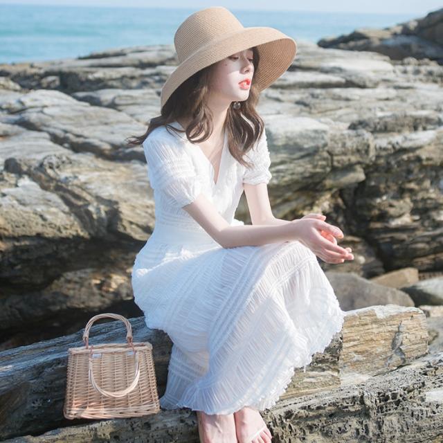 ワンピース ワンピドレス ロング ロング丈 袖あり 半袖 Vネック 襟なし 細身 Aライン 透け感 綿 ポリエステル 薄手 かわいい 大人可愛い シンプル カジュアル 大人 おしゃれ お洒落 アジアン エスニック 大人女子 ラフ キュート 抜け感 無地 夏 10代 20代 レディース 女性用