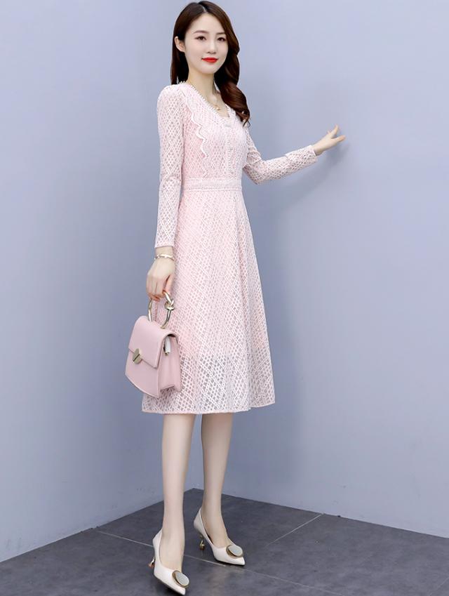 レースドレス ワンピース スカート ハイエンド ボトリングミッド