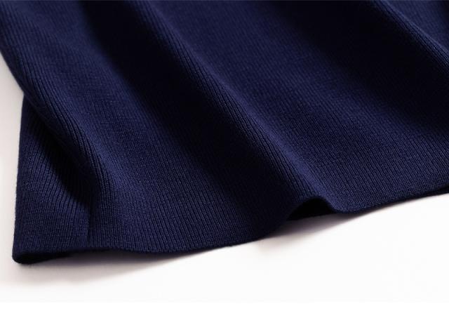 ニット長袖ドレス ワンピース ベーススカート サイズ S M L XL ハイ