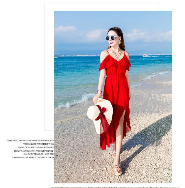 リゾート風キャミソールワンピース ミモレ ミモレ丈 ロング ロング丈