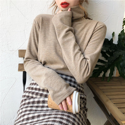 トップス 袖あり 長袖 ハイネック タートルネック 襟なし スリム タイト 細身 伸縮性 厚手 裏起毛 かわいい 大人可愛い きれいめ シンプル カジュアル 大人 上品 おしゃれ お洒落 かっこいい 大人女子 こなれ感 ラフ マニッシュ ルーズ 個性的 クール モード系 セクシー