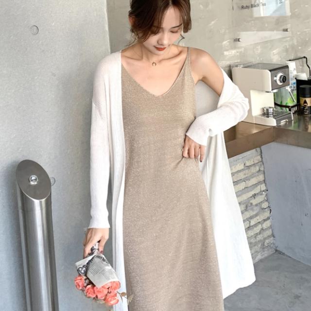 トップス アウター カーディガン ロング ロング丈 袖あり 長袖 Vネック 襟なし 前開き 透け感 薄手 かわいい 大人可愛い シンプル カジュアル 大人 アジアン エスニック こなれ感 ラフ 無地 春 夏 秋 10代 20代 30代 40代 レディース 女性用 オフィス OL 通勤 デート お出かけ