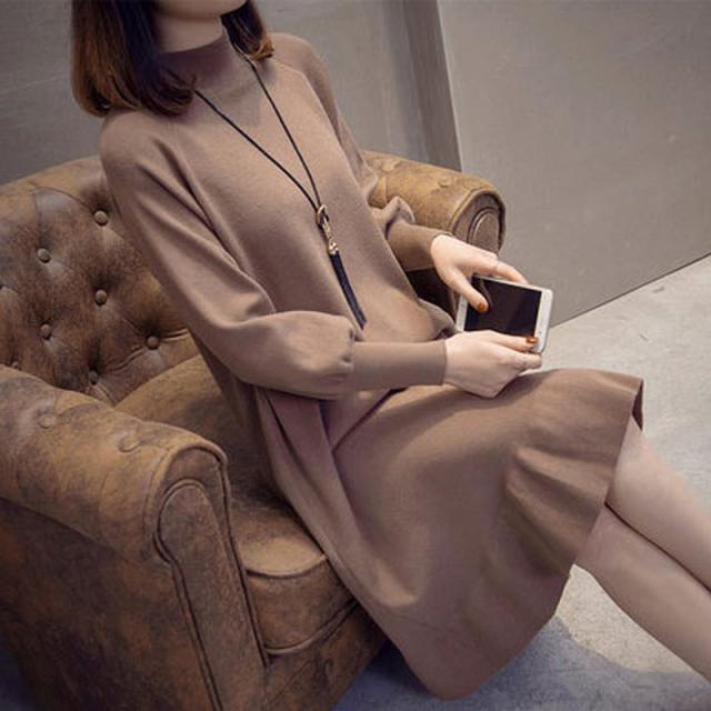 ワンピース ニットソー ニットワンピ ロング丈 長袖 Uネック フレア セミフレア かわいい 大人可愛い きれいめ シンプル カジュアル 大人 上品 おしゃれ お洒落 大人可愛い 大人女子 こなれ感 ガーリー エレガント 主役級 存在感 フォーマル 無地 春 夏 秋 誕生日 クリスマス