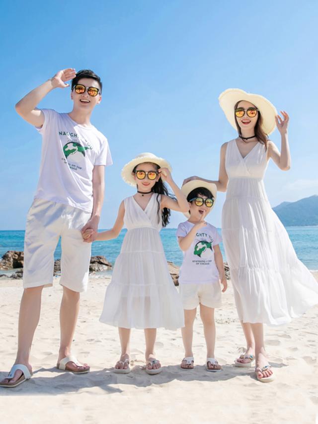 種類3：ホワイト/L カシュクール リゾート ロング ワンピース フレア