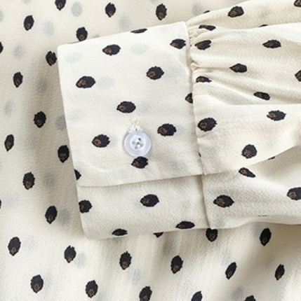 ドットワンピース ワンピース プリーツスカート シャツワンピース 膝丈