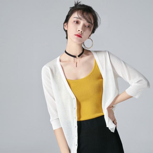 トップス カーディガン ワンピドレス ミディアム丈 袖あり 7分袖 七分袖 Vネック 襟なし 前開き 透け感 薄手 かわいい 大人可愛い シンプル カジュアル 大人 アジアン エスニック エキゾチック 大人女子 ラフ 無地 夏 10代 20代 30代 レディース 女性用 オフィス 通勤 デート