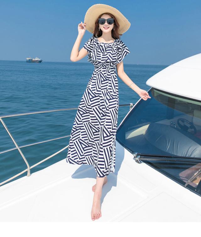 ワンピース フレアワンピース ロング ロング丈 マキシ マキシ丈 ノースリーブ フレアスリーブ 襟なし フレア セミフレア Aライン フリル スリット サイドスリット デニム ブルーデニム カラーデニム かわいい 大人可愛い きれいめ カジュアル 大人 上品 おしゃれ 大人女子