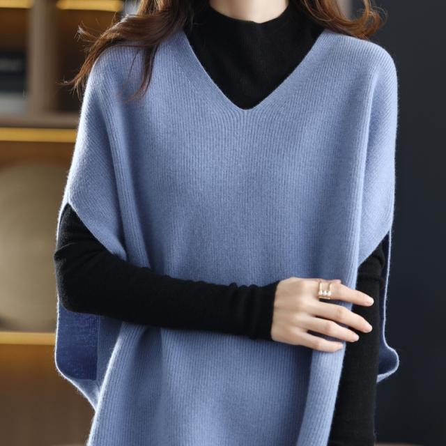 深Vネック オーバーサイズ ニットベスト トップス ニットソー ベスト Vネック ワイド リブ リブニット 編み込み ニット かわいい 大人可愛い きれいめ シンプル カジュアル 大人 上品 おしゃれ お洒落 大人女子 こなれ感 ラフ ラブリー クール モード系 抜け感 無地 春 秋 冬