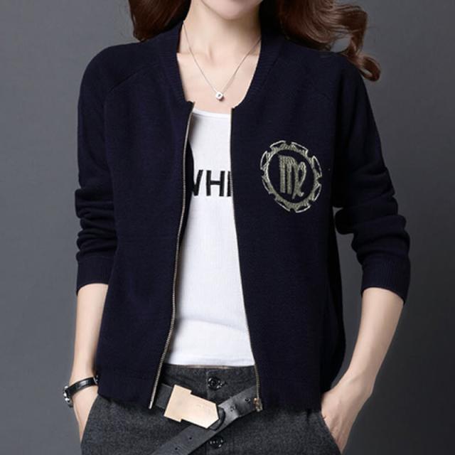 ショートジャケット ジッパー アウター ジャケット ショート丈 袖あり 長袖 ロゴ刺繍 ワッペン かわいい 大人可愛い シンプル カジュアル おしゃれ レトロ 大人女子 こなれ感 エレガント とろみ感 アウトドアー スポーツ 無地 春 秋 10代 20代 30代 40代 通勤 学生 通学