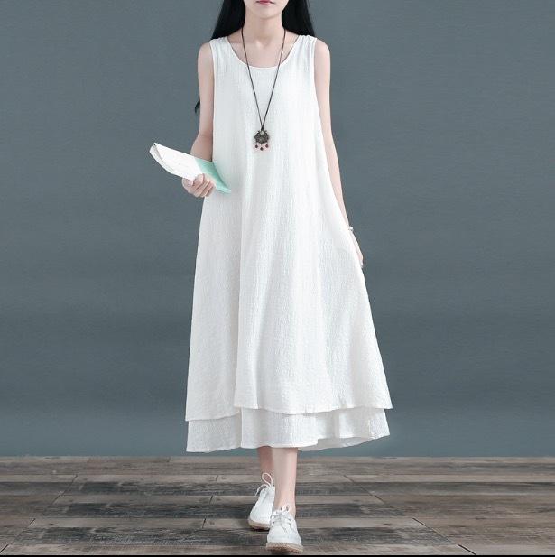 ワンピース デート 白トップス フレアワンピース ワンピドレス 膝下 ミモレ ミモレ丈 ロング ロング丈 ミディアム丈 袖なし ノースリーブ ラウンドネック クルーネック 襟なし フレア セミフレア 細身 ストレート ワイド Aライン 切り替えデザイン スマート 伸縮性 かわいい