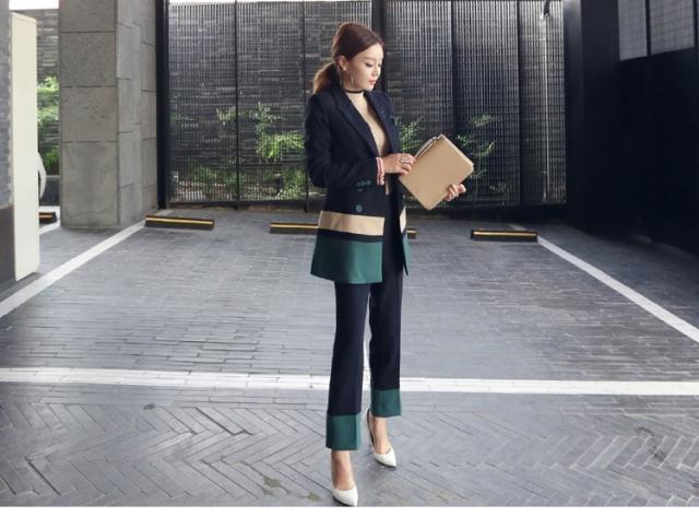 セットアップ 上着 長袖 襟付き 前開き 大人 おしゃれ お洒落 大人女子 無地 春 秋 冬 20代 30代 40代 レディース 女性用 ビジネス OL 通勤 お出かけ 女子会 休日 リクルート デート 着回し 韓国 韓国系 オルチャン ファッション コーデ スタイル 体系カバー サイズ S M L XL