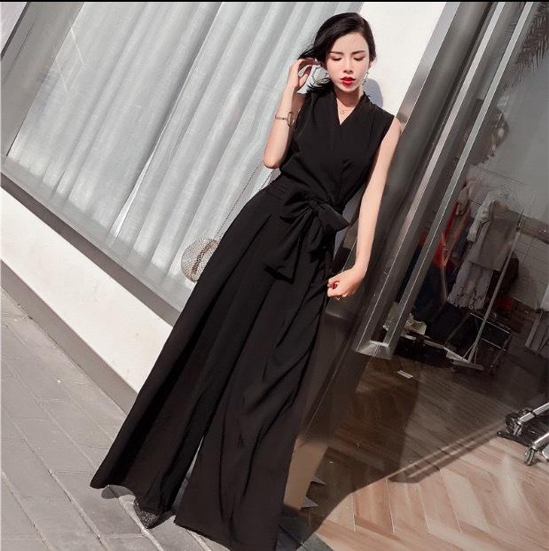 オールインワン トップス ボトムス パンツ デート ワイドパンツ ストレートパンツ ロング ロング丈 マキシ マキシ丈 ミディアム丈 袖なし ノースリーブ Vネック 襟なし フレア セミフレア ストレート ワイド Aライン Iライン 切り替えデザイン スマート ウエストマーク