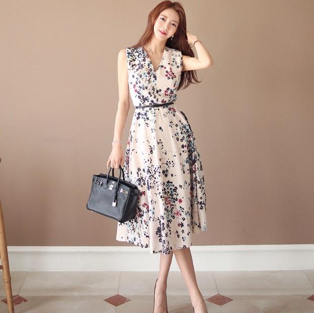 ワンピース デート シャツワンピース フレアワンピース ワンピドレス 膝下 ミモレ ミモレ丈 袖なし ノースリーブ フレアスリーブ ホルンスリーブ 萌袖 Vネック 襟付き フレア セミフレア 細身 ストレート ワイド Aライン Iライン 切り替えデザイン スマート ウエストマーク